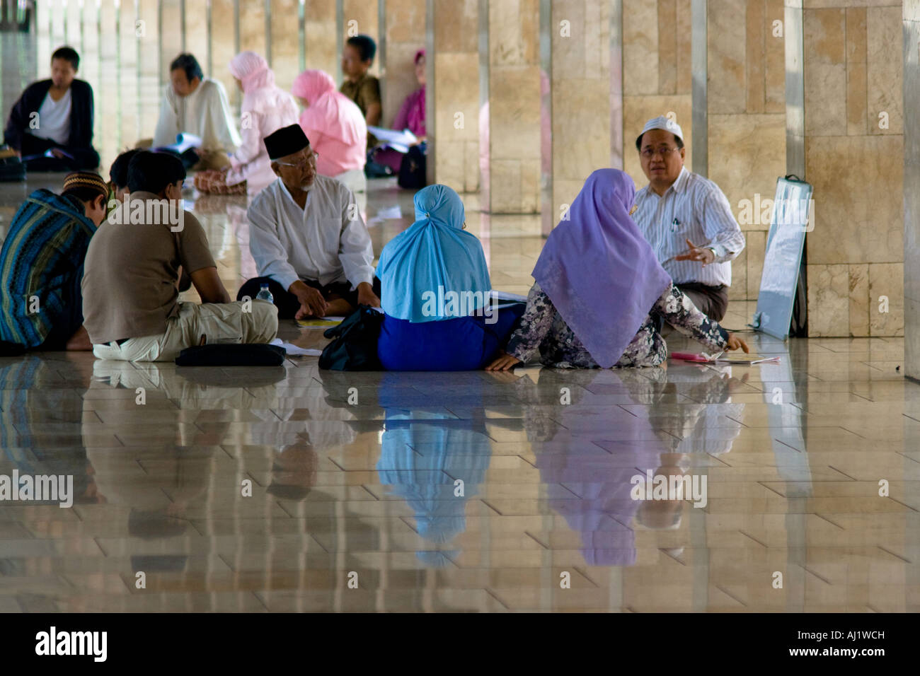Muslim Study Group Leader and Women Students Istiqlal Mosque Jakarta ...