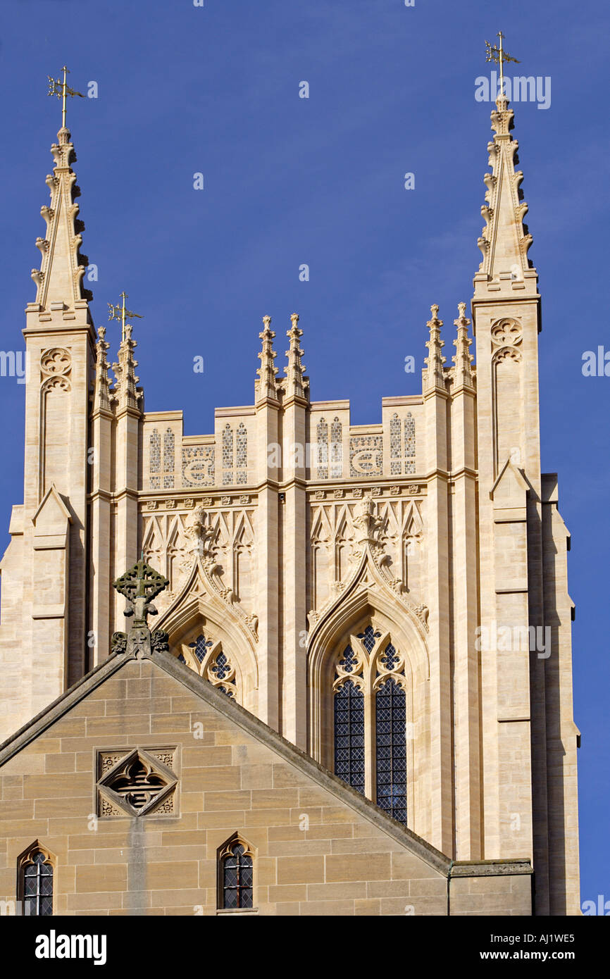 Tower of Saint Edmundsbury Cathedral completed in 2005 500 years after ...