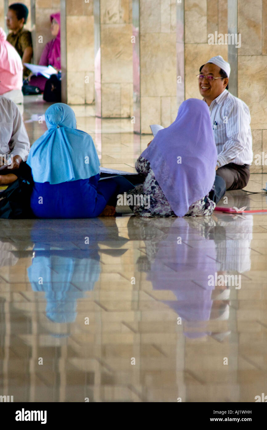 Muslim Study Group Leader and Women Students Istiqlal Mosque Jakarta ...