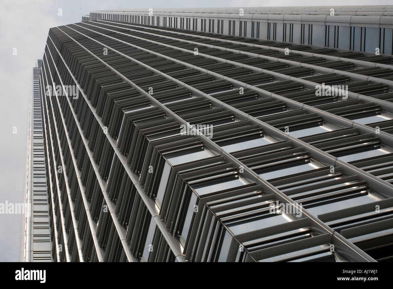 Asia Peoples Republic of China Hong Kong View looking up at steel and ...