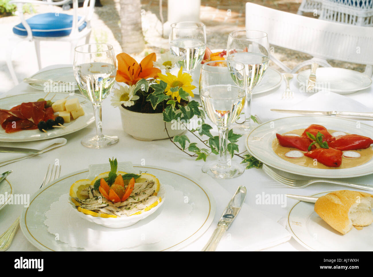 lunch at the Ritz hotel madrid Stock Photo - Alamy