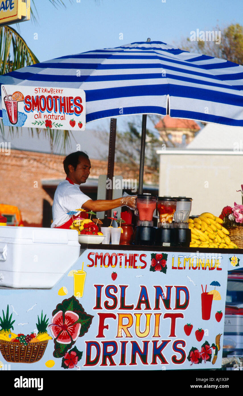 fruit drinks street vendor Stock Photo - Alamy