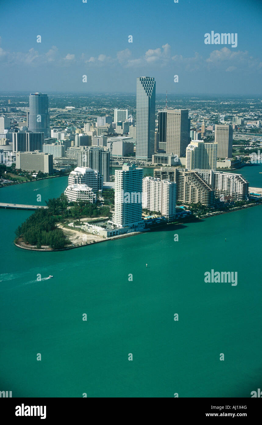 miami beach aerial view Stock Photo - Alamy