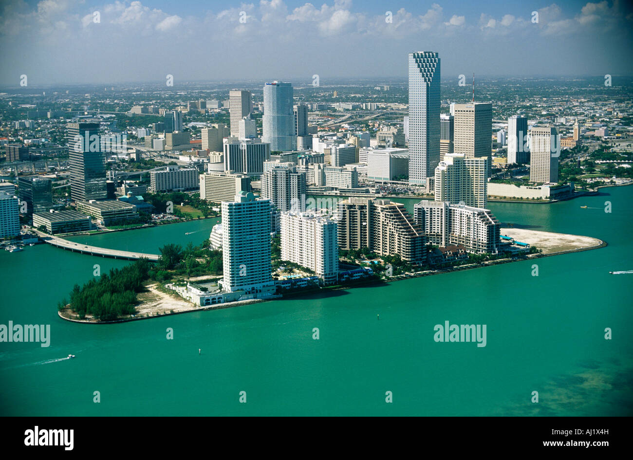 miami beach aerial view Stock Photo - Alamy