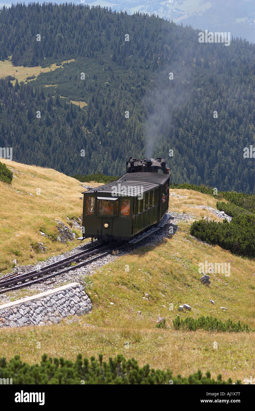 Schneebergbahn - steam engine Stock Photo - Alamy