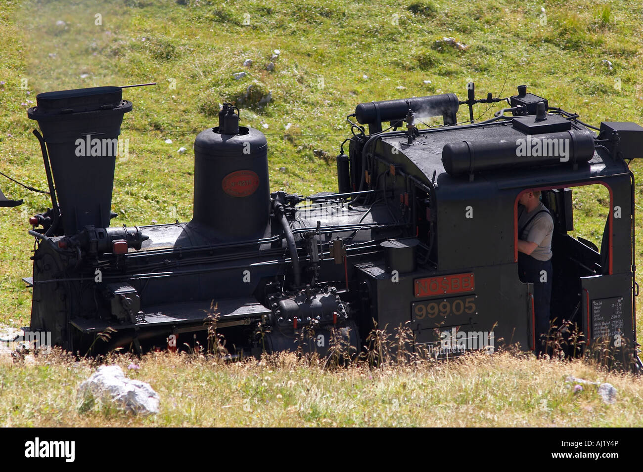 Schneebergbahn - steam engine Stock Photo - Alamy