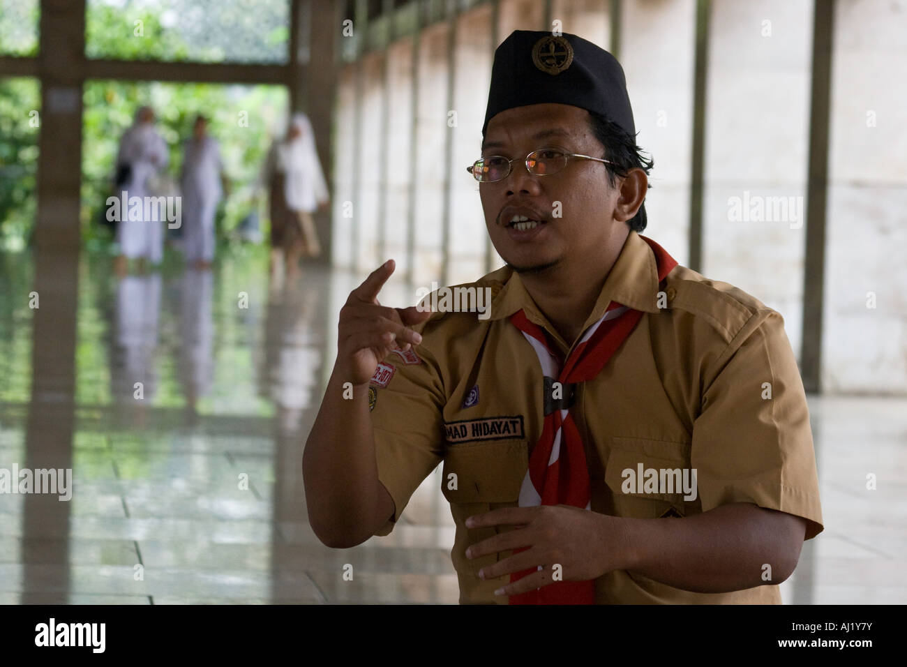 Muslim Study Group Leader Istiqlal Mosque Jakarta Java Indonesia Stock ...