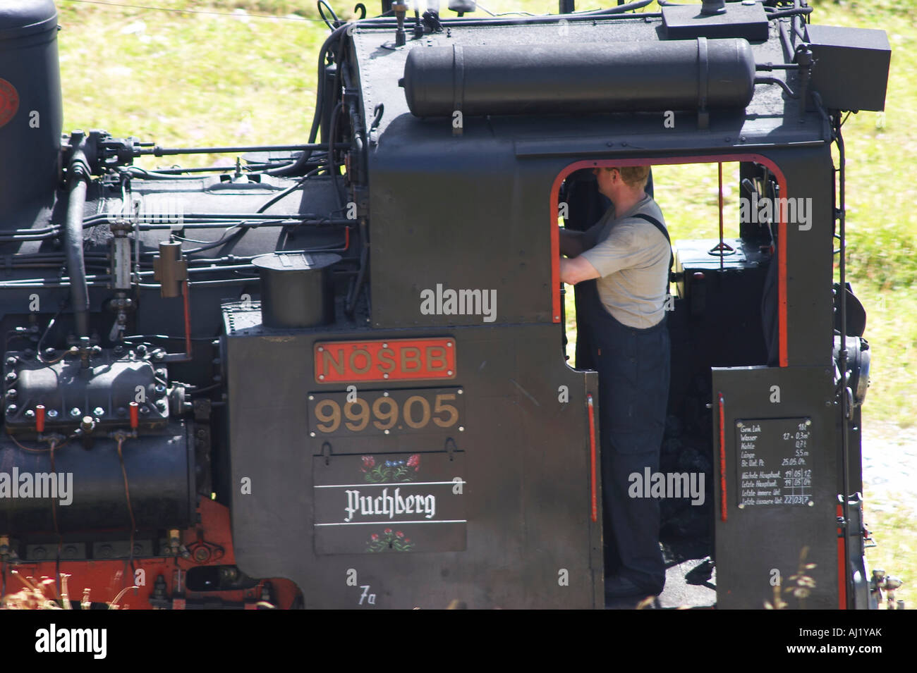 Schneebergbahn - steam engine Stock Photo - Alamy
