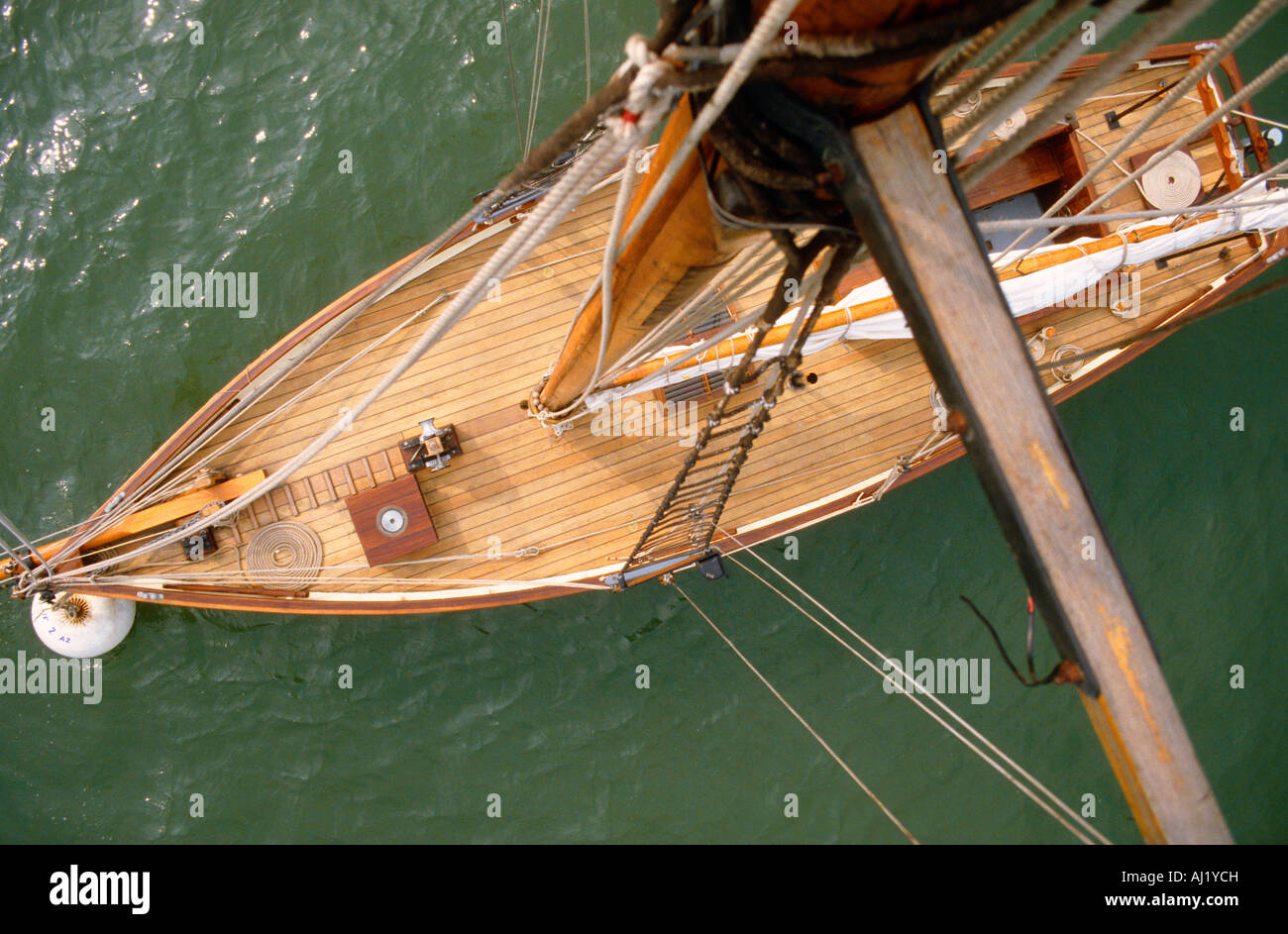aerial view Bristol channel pilot cutter sailing boat Stock Photo - Alamy