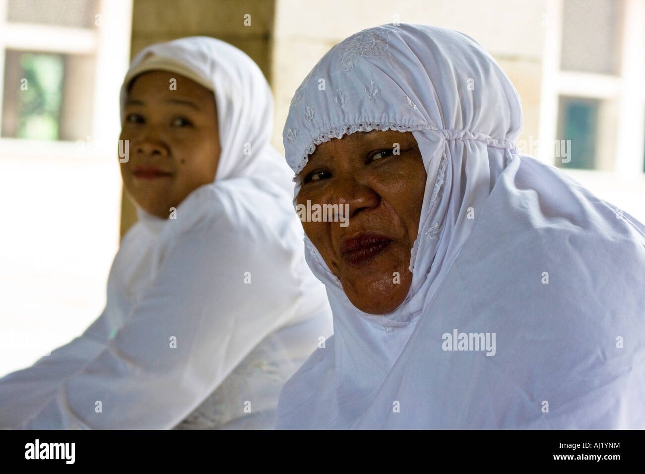 Muslim Women at Islamic Study Group Meeting Istiqlal Mosque Jakarta ...