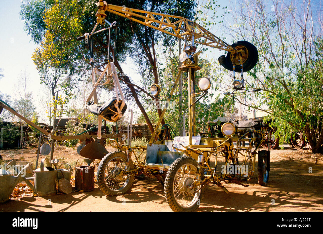 Mad Max film prop vehicle from movie made of recycled scrap Stock Photo ...