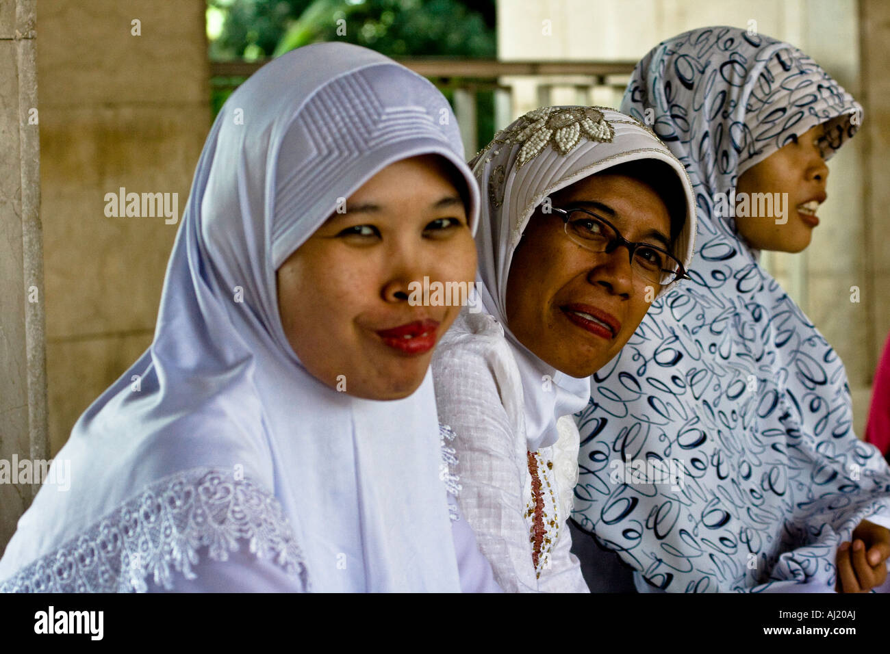 Muslim Women at Islamic Study Group Meeting Istiqlal Mosque Jakarta ...