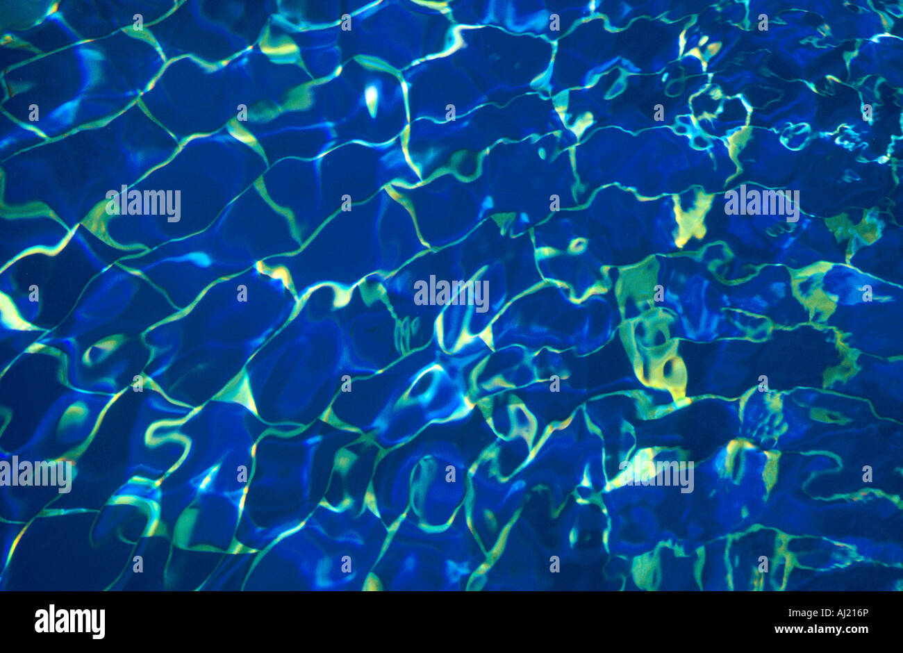 blue ripple water reflections in swimming pool Stock Photo - Alamy
