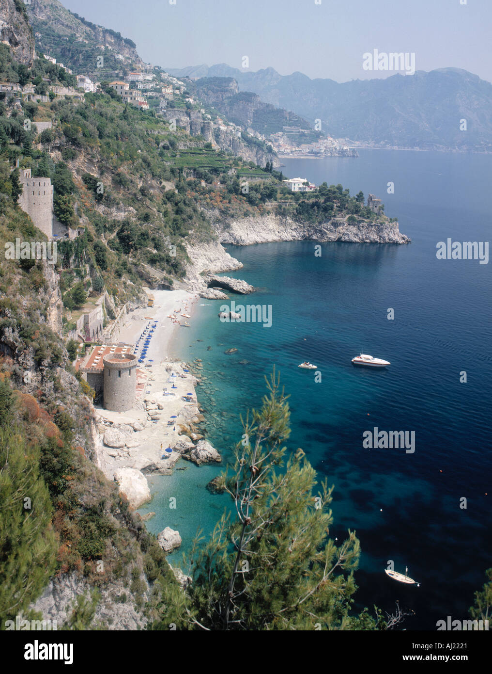 Italy amalfi coast neapolitan riviera eu europe hi-res stock ...