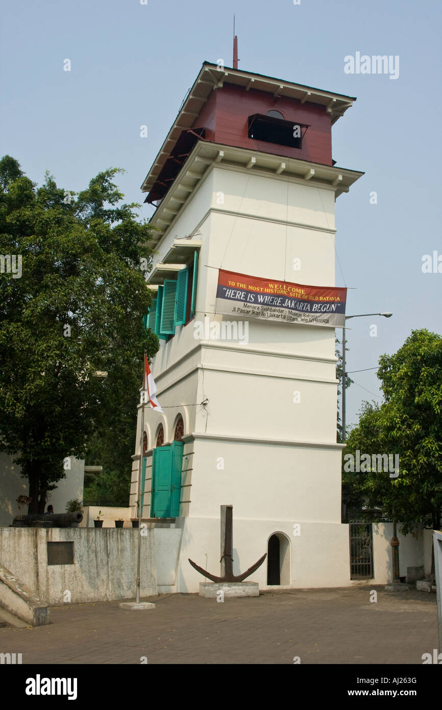 Menara Syahbandar 1839 Watch or Lookout Tower Jakarta Indonesia Stock ...