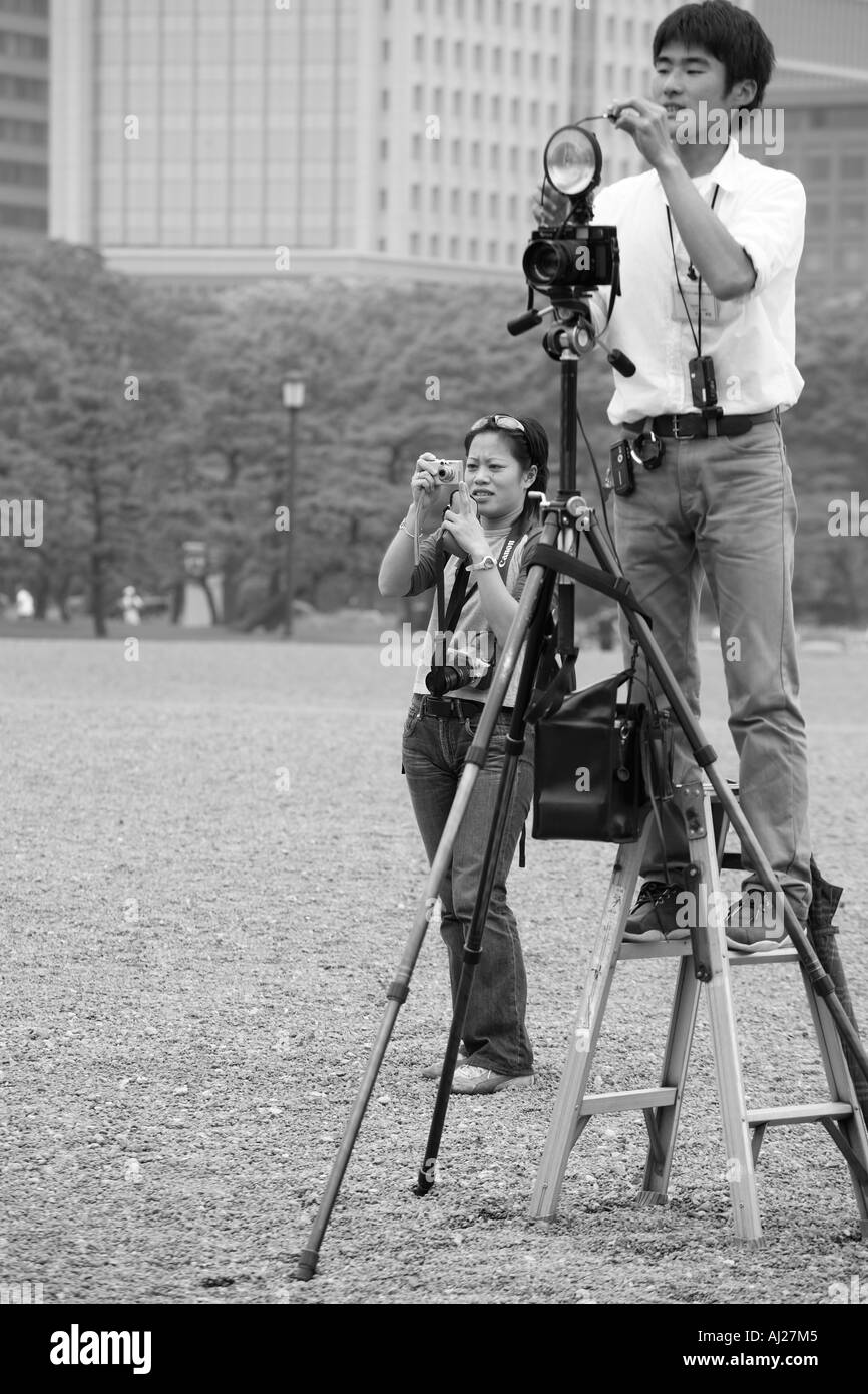 Ladder photographer hi-res stock photography and images - Alamy