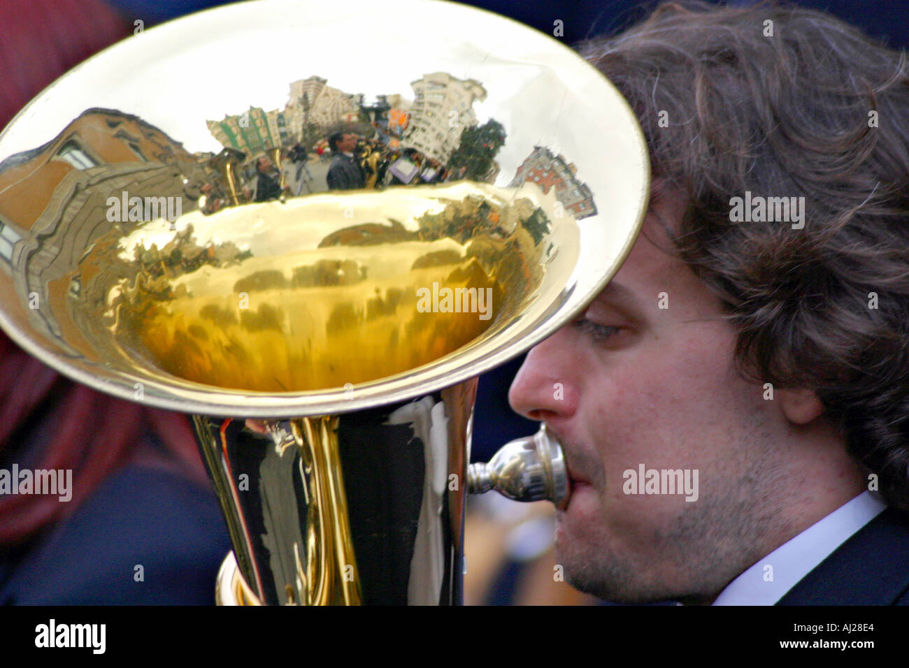 Girl playing tuba hi-res stock photography and images - Alamy