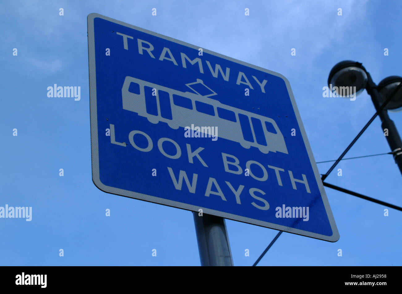 Tram track sign hi-res stock photography and images - Alamy