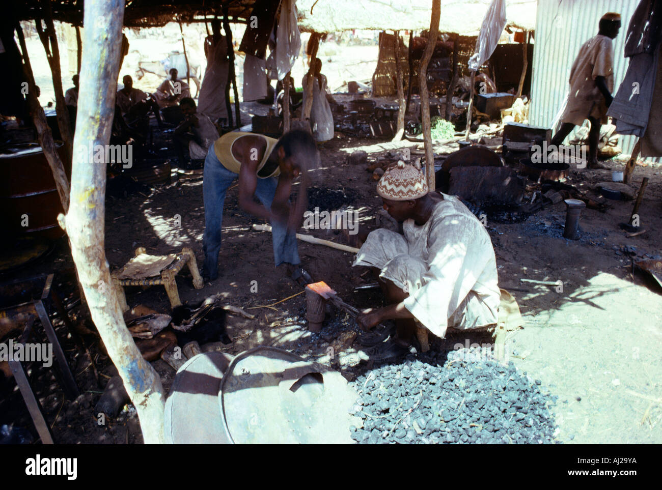 El Geneina Sudan Tools Made By Chadian Blacksmith Refugee Stock Photo ...