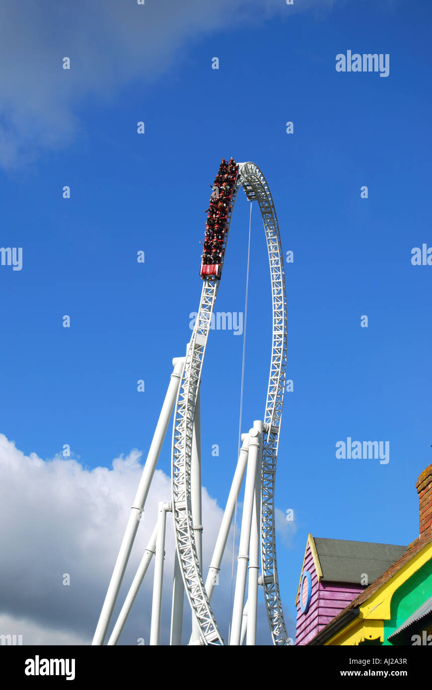 Stealth Ride, Amity Cove, Thorpe Park Theme Park, Chertsey, Surrey, UK ...