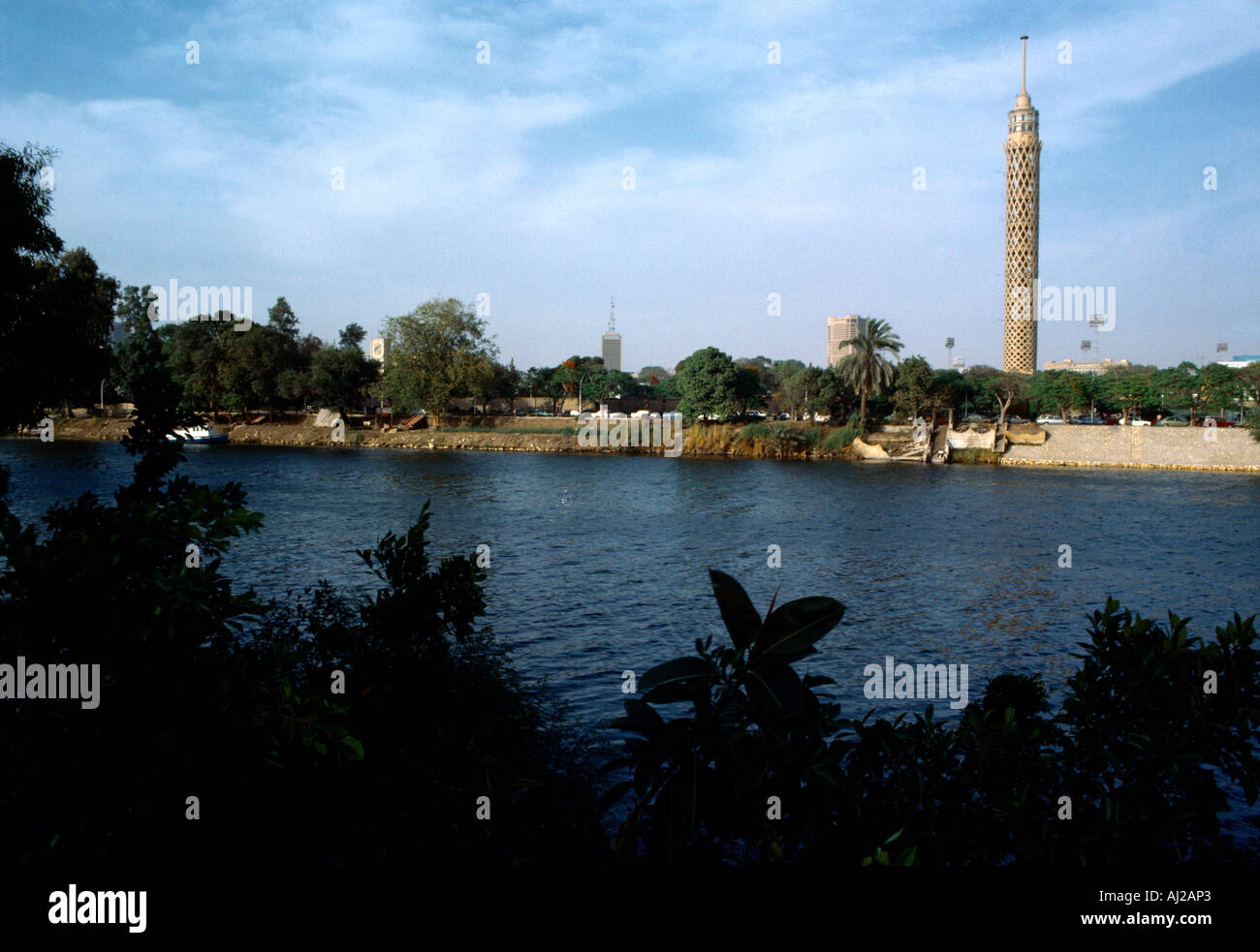 Cairo Tower (Borg El-Qahira) built in 1961 on Gezira Island in the ...