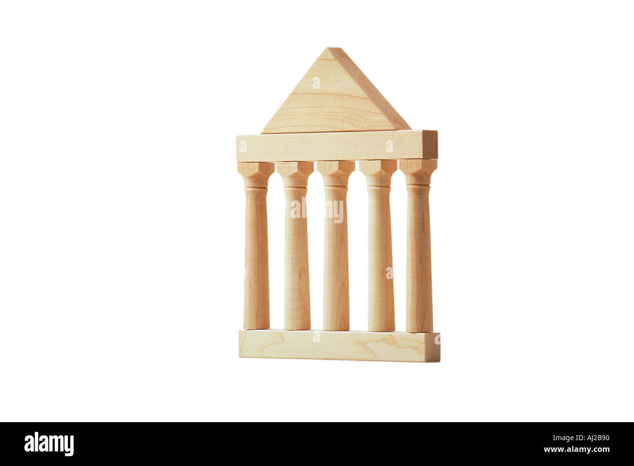 White wooden columns Cut Out Stock Images & Pictures - Alamy