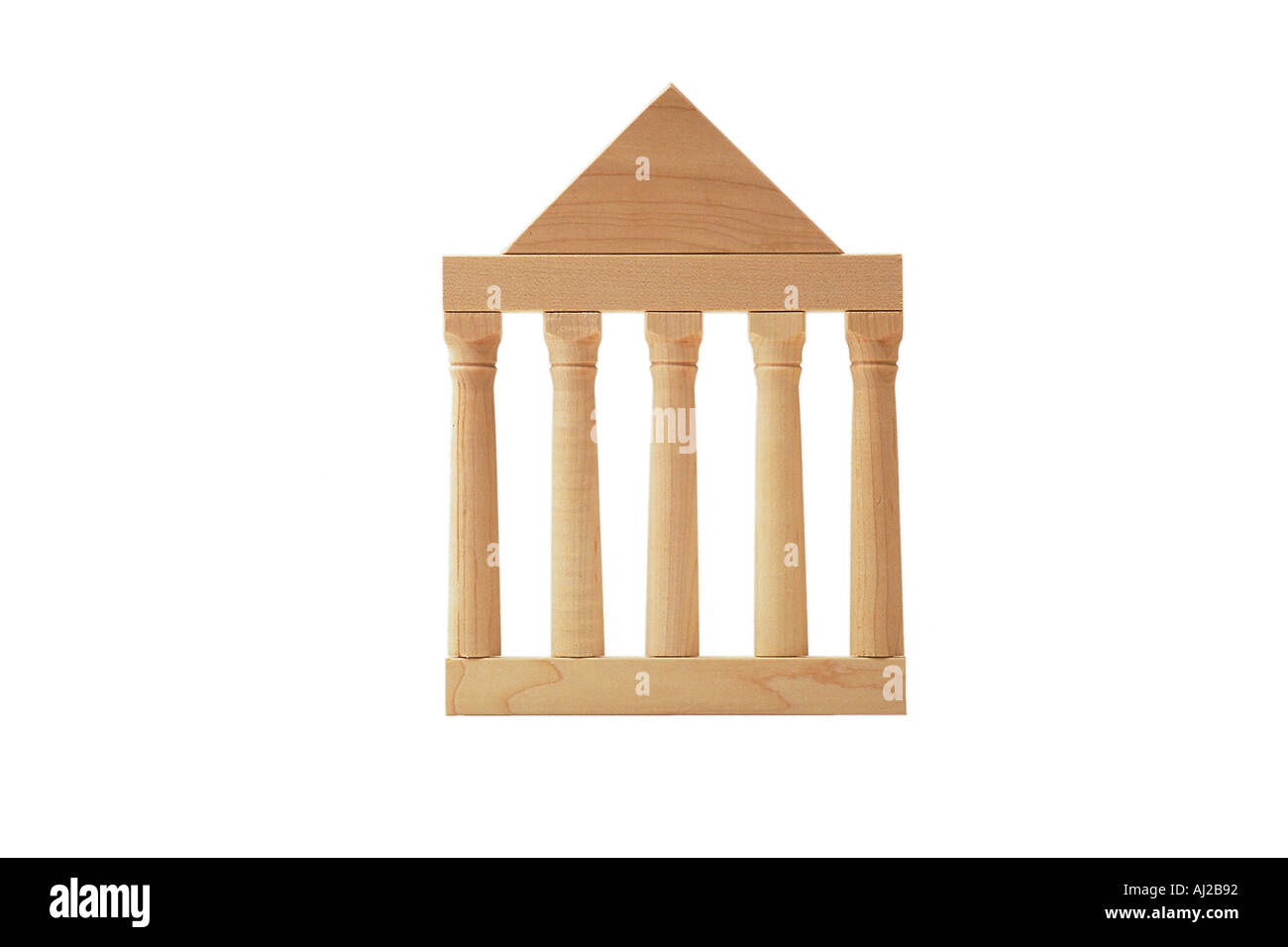 Wooden columns Cut Out Stock Images & Pictures - Alamy