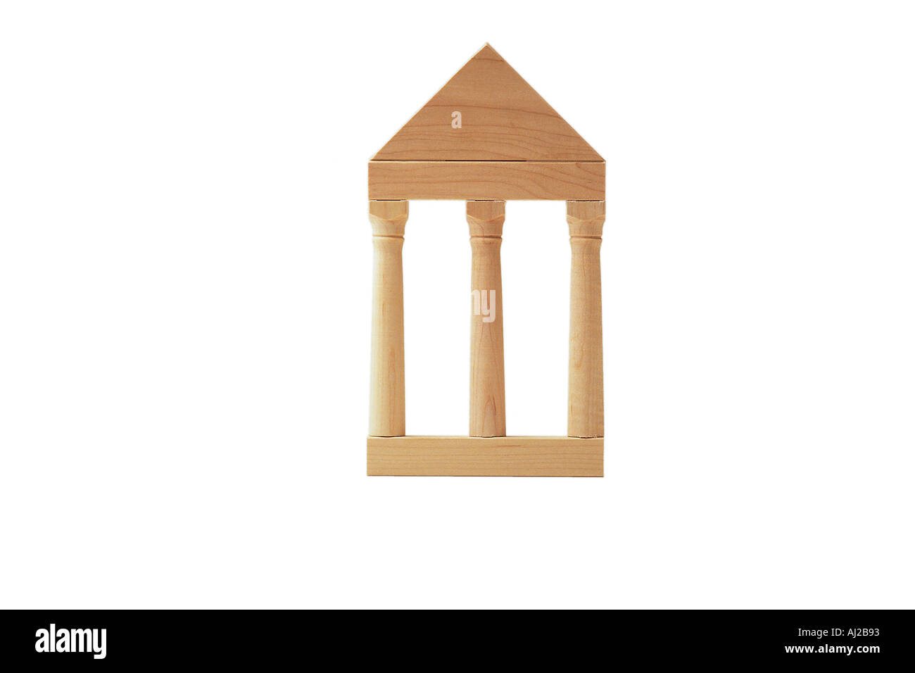 White wooden columns Cut Out Stock Images & Pictures - Alamy