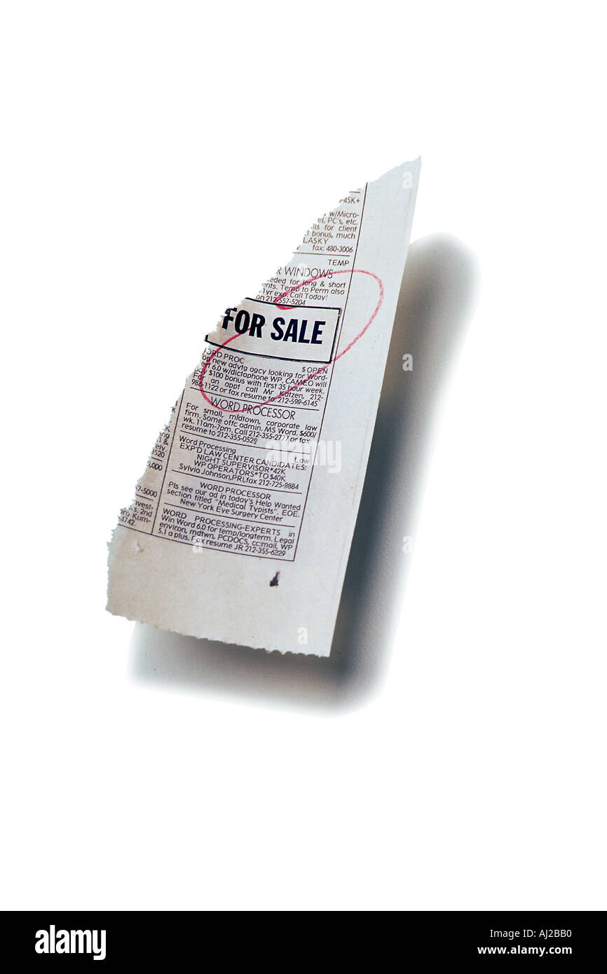 Classified ad hi-res stock photography and images - Alamy