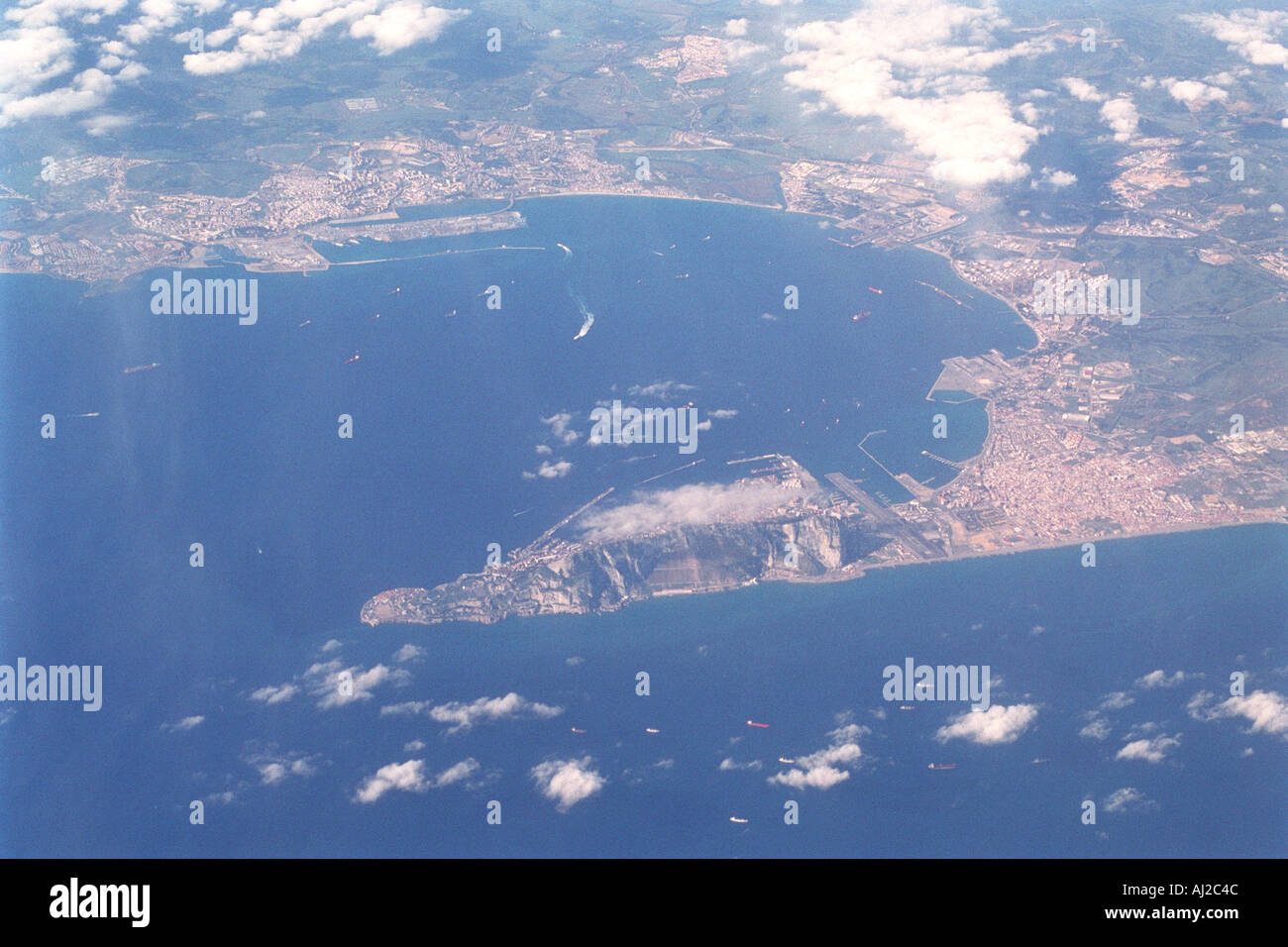 Gibraltar aerial airport hi-res stock photography and images - Alamy