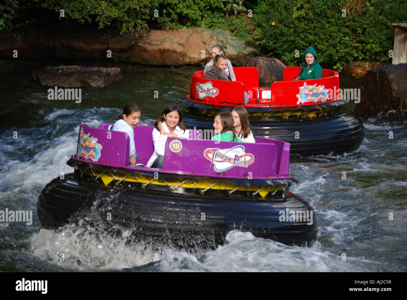 Rumba Rapids Ride, Calypso Quay, Thorpe Park Theme Park, Chertsey ...