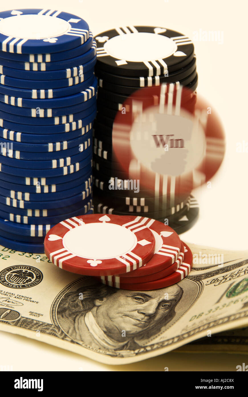 Poker Chips And Money