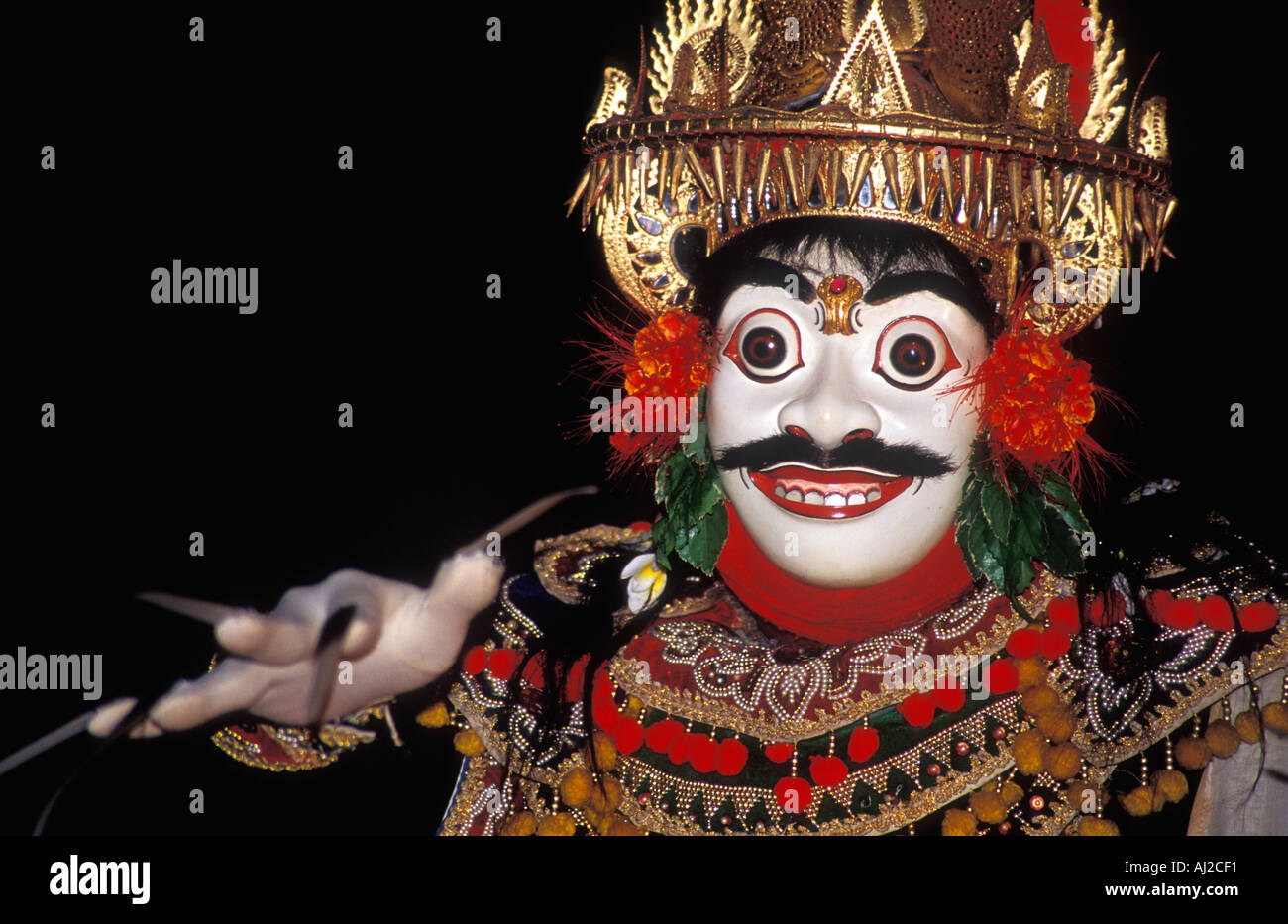 Balinese Dancer With a Mask, Indonesia Stock Photo - Alamy