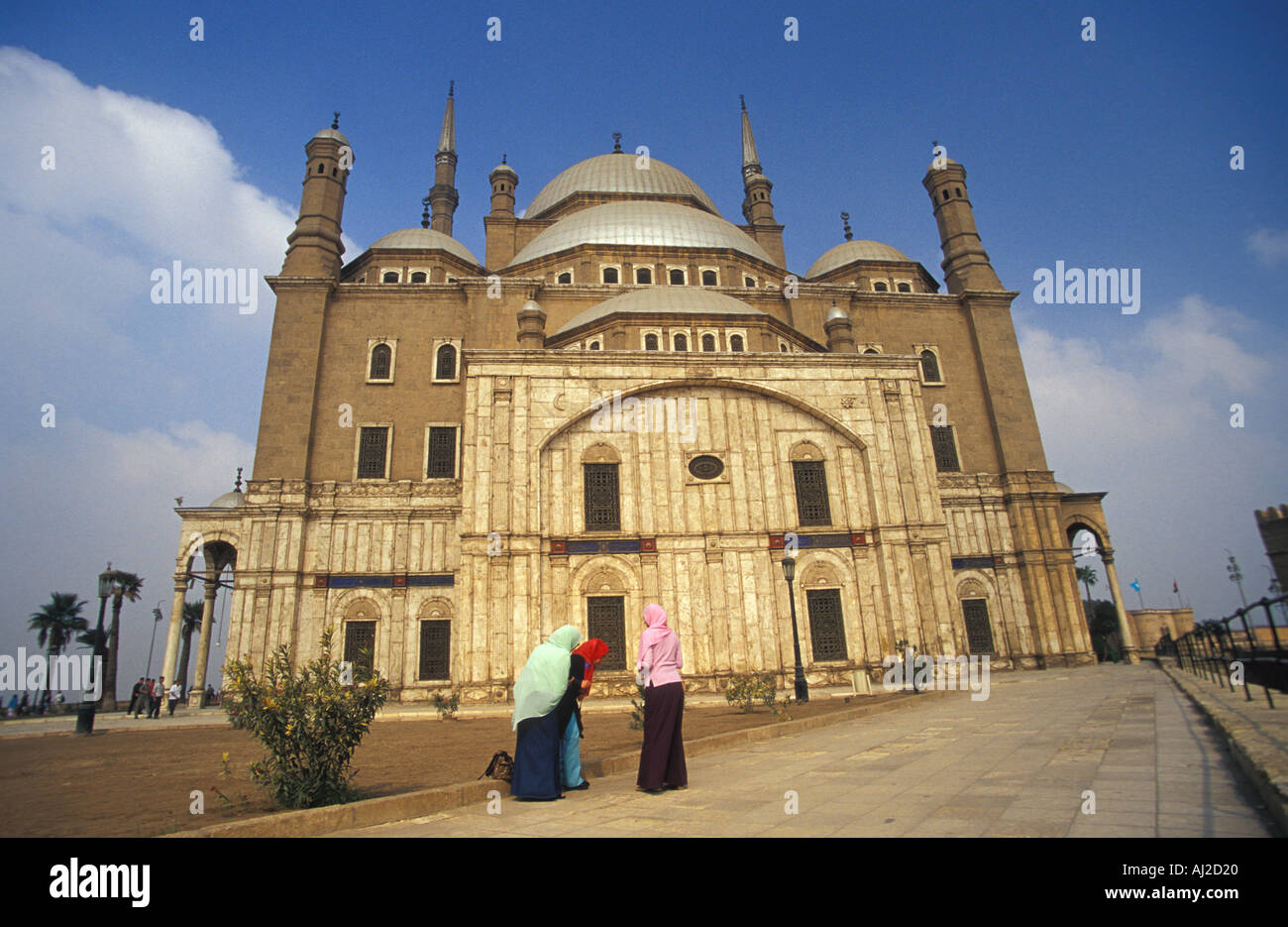 Egyptian Women Wearing Traditional Muslim Clothes in front of the ...