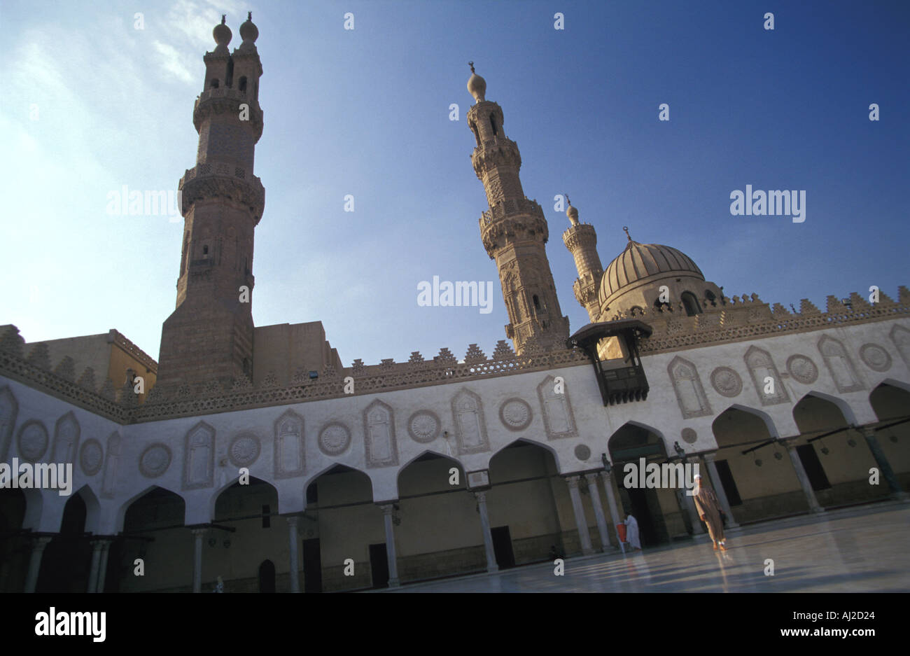 Courtyard of the Al Azhar Mosque in Cairo, Egypt Stock Photo - Alamy