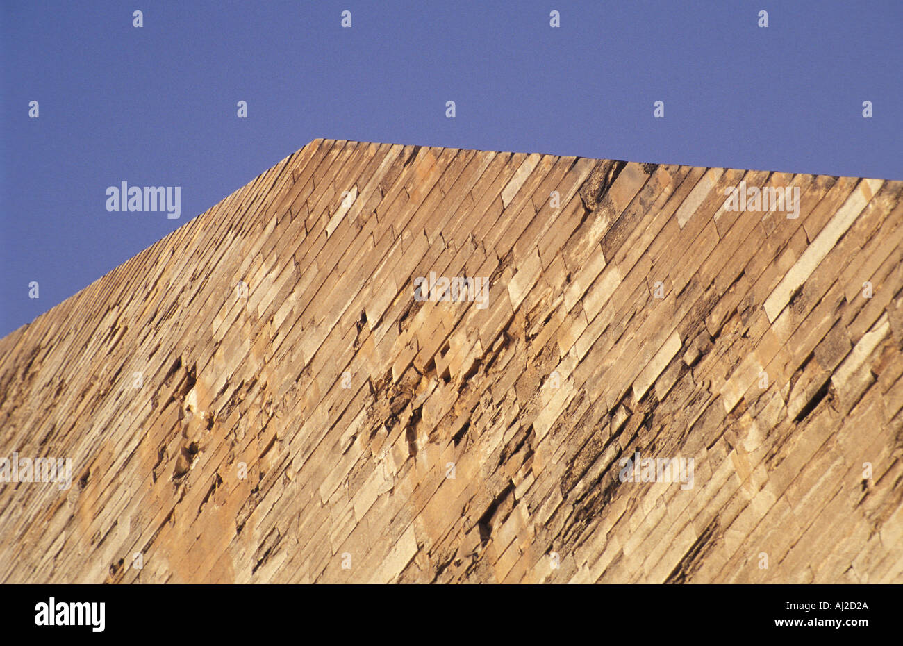 Detail of the Bent Pyramid in Dashour Egypt Stock Photo - Alamy