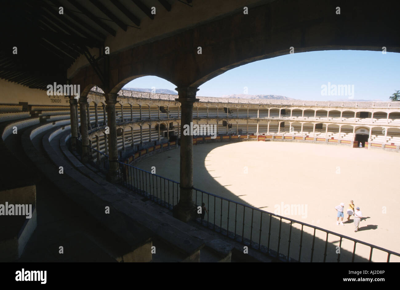 Rhonda bullring,the oldest bullring in Spain.Andalucia Stock Photo - Alamy