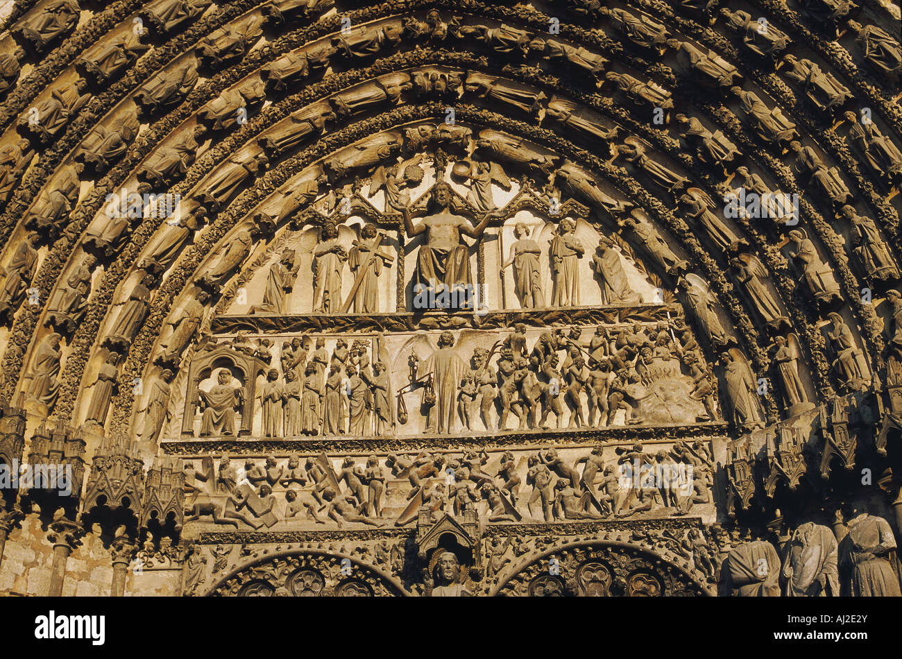 France, Cher, Saint Etienne of Bourges cathedral, esoteric symbolism ...