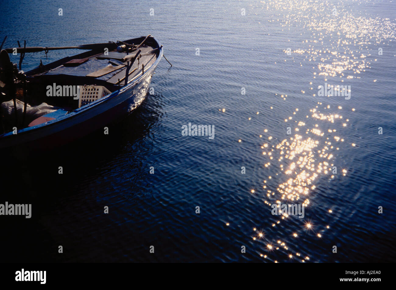close up fisher man boat Stock Photo - Alamy