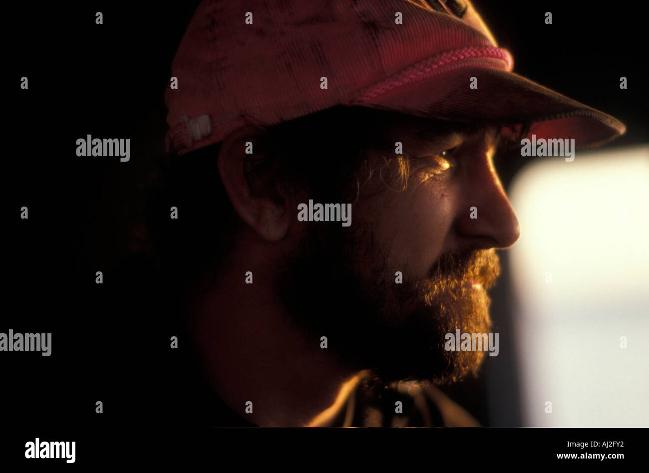 USA Alaska MR Steve Davis pilots commercial fishing boat Mar del Norte ...