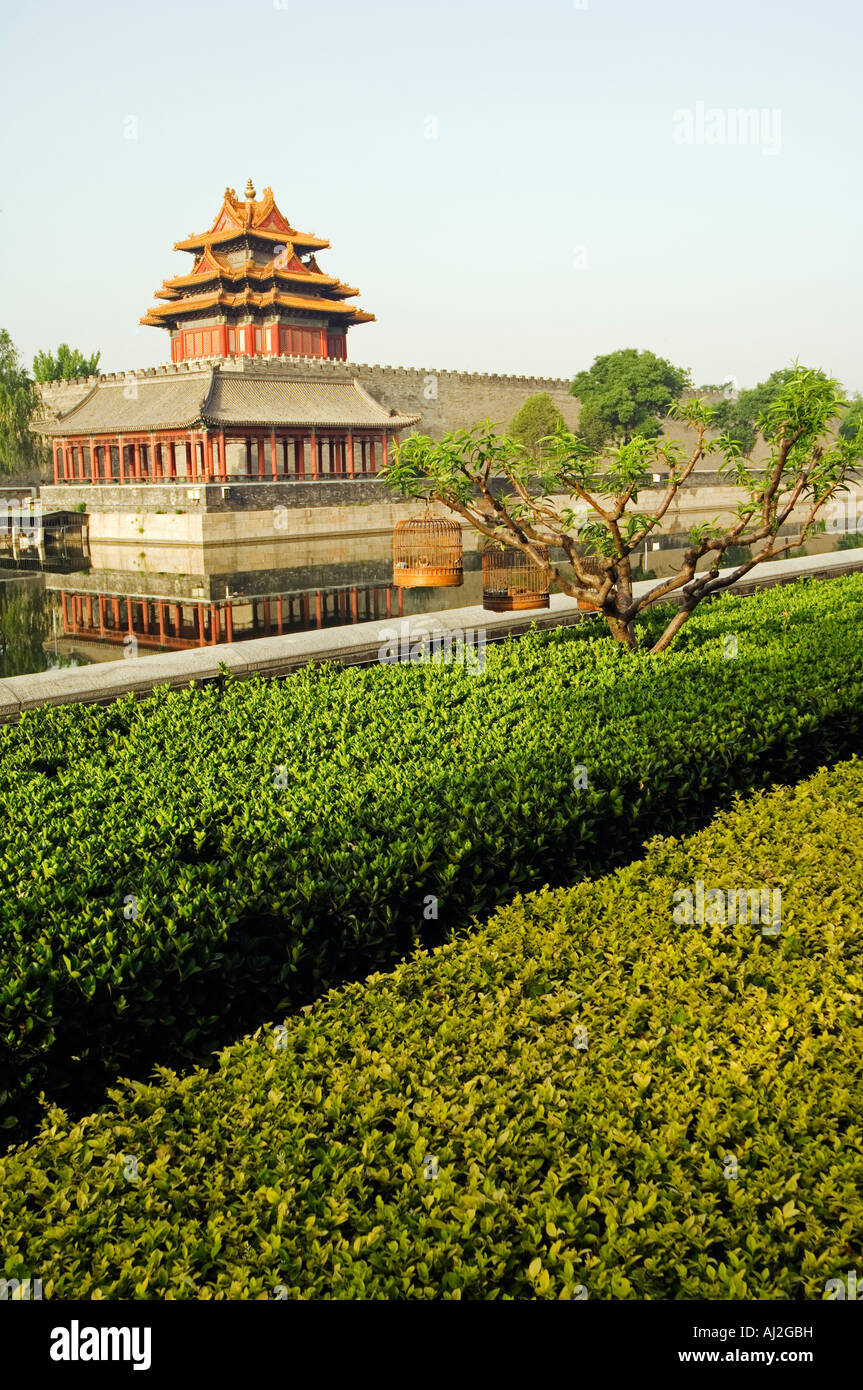 Wall Tower of The Forbidden City Palace Museum, Zijin Cheng, Beijing ...