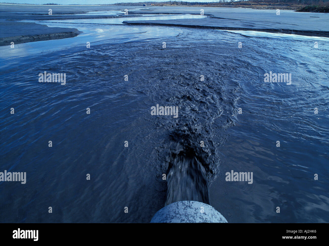 Tailings pond at hemlo gold mine hi-res stock photography and images ...