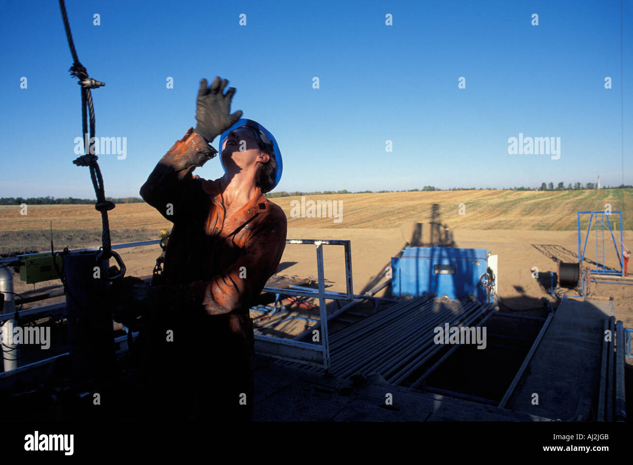 Oil drilling rig works on hi-res stock photography and images - Alamy