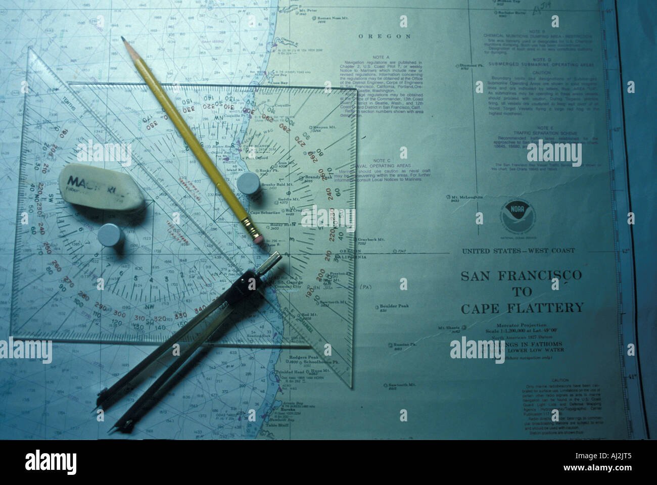 Usa sea charts hi-res stock photography and images - Alamy