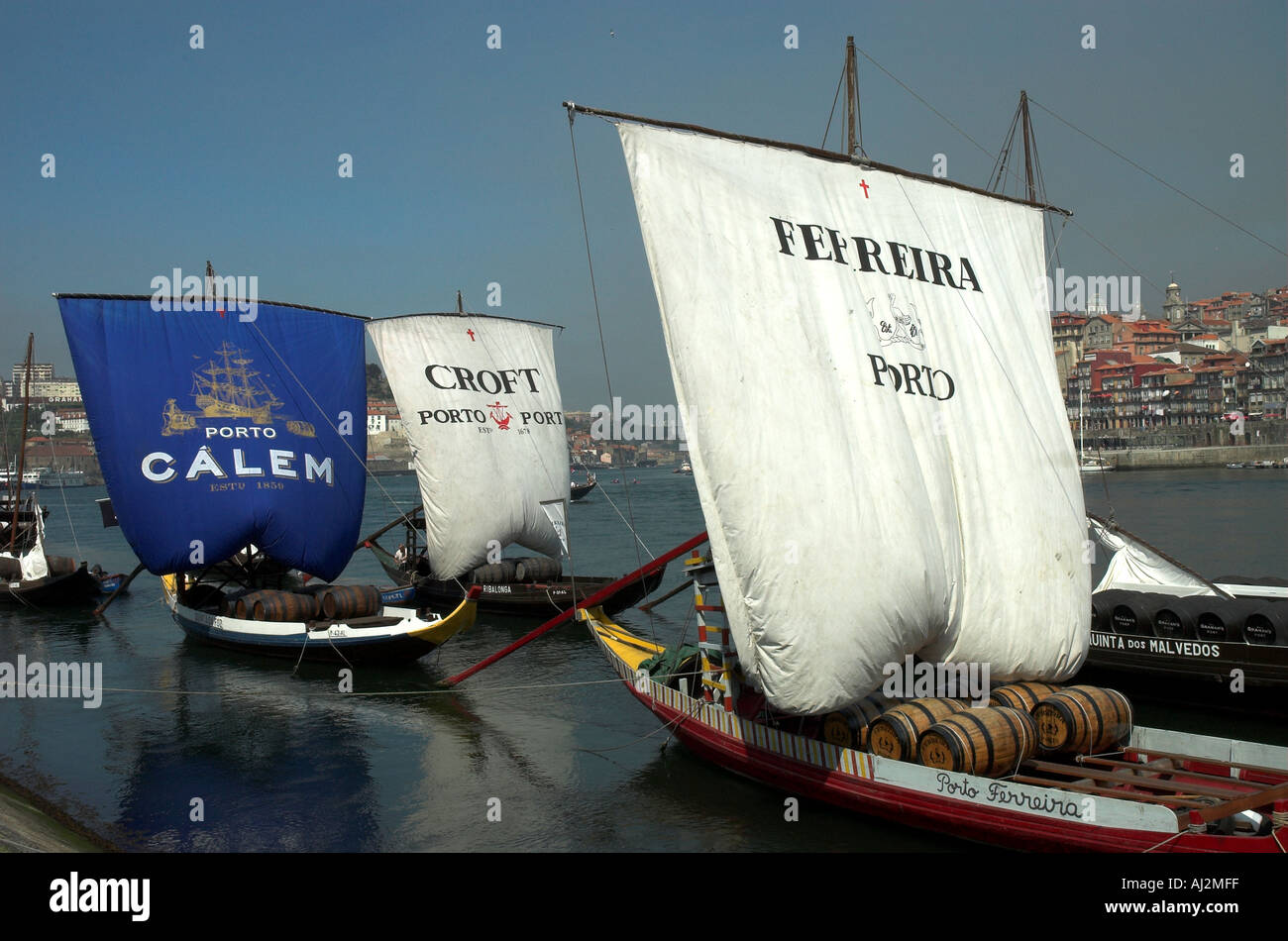 Sailing boats docked in porto hi-res stock photography and images - Alamy