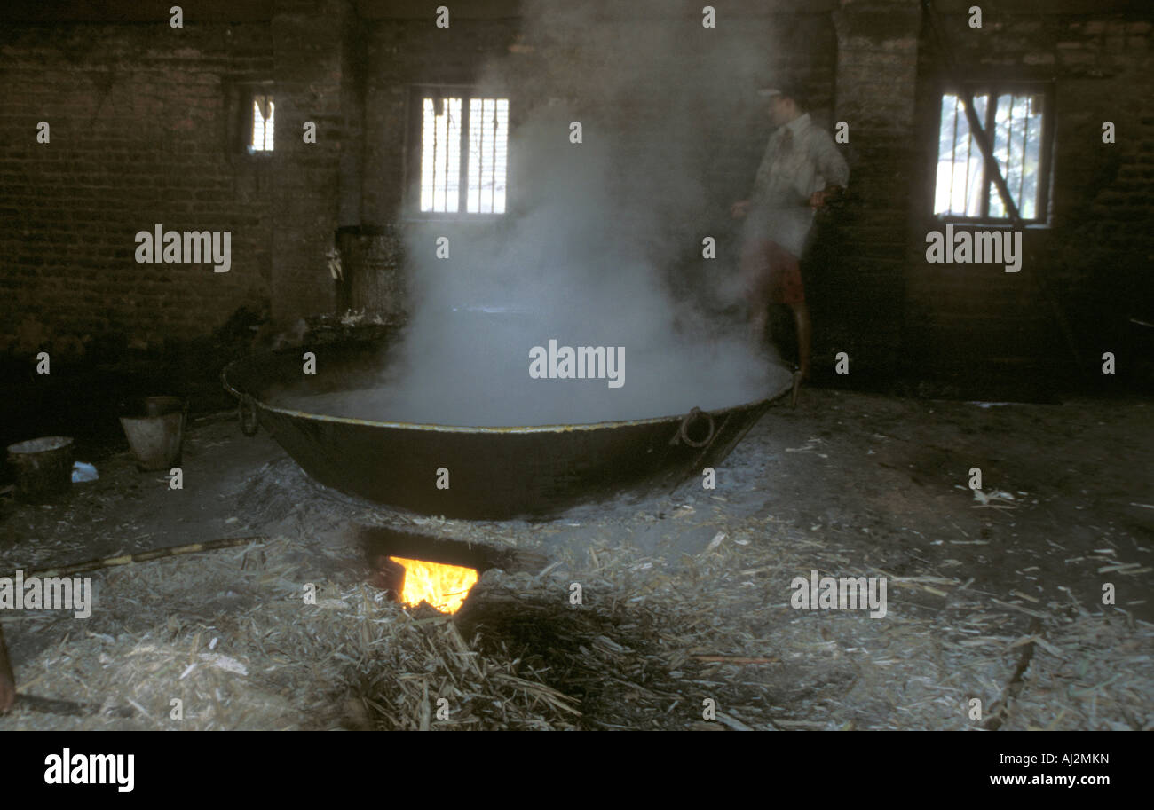 South India Kerela Village Life Boiling Molasses Stock Photo - Alamy