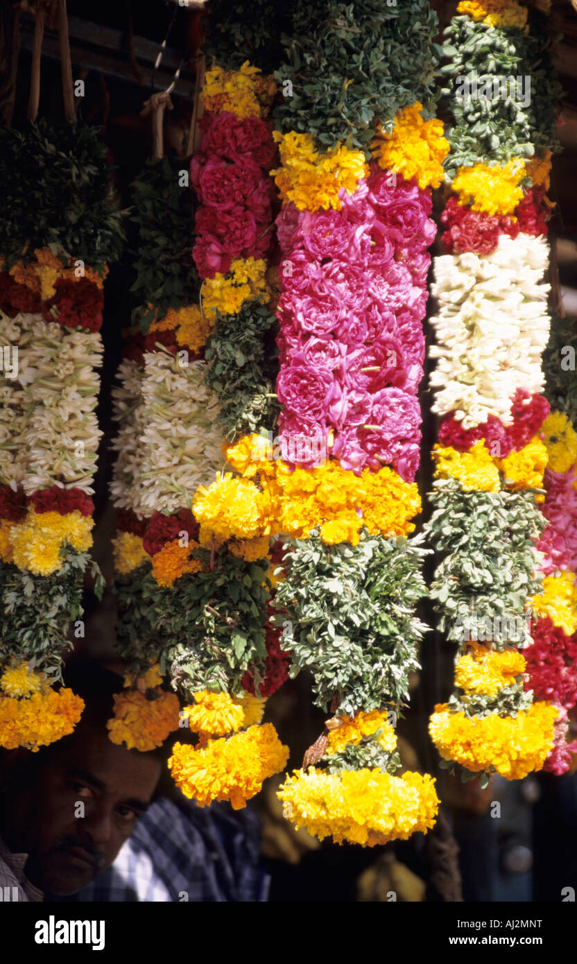South India Karnataka Village Life Temple Garland Stock Photo - Alamy