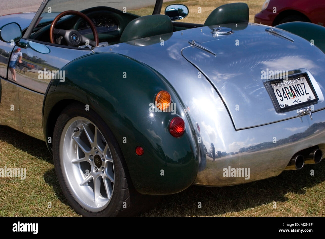 Panoz classic design car backend Stock Photo - Alamy