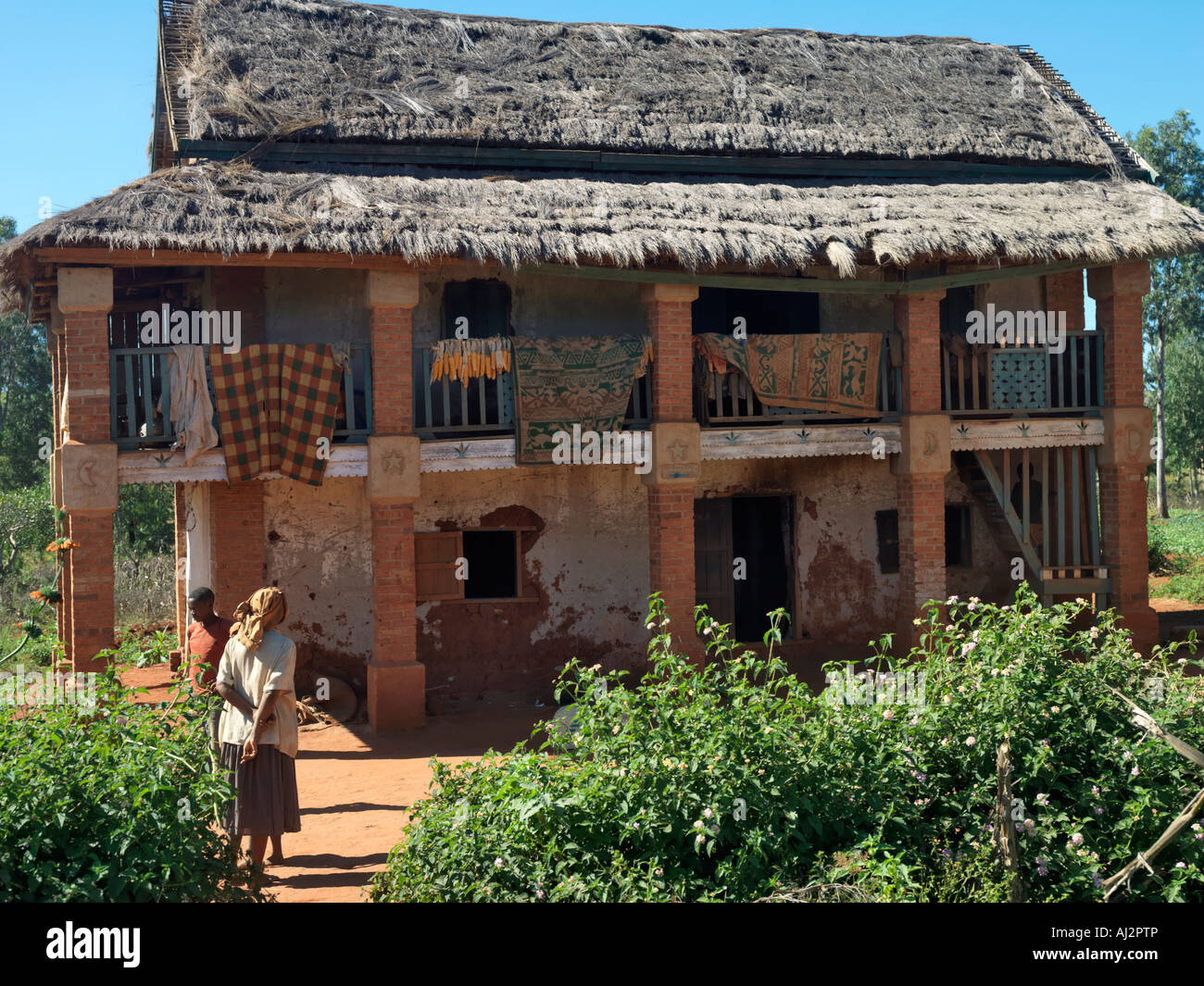 An old double-storied house with typical highland architecture near ...