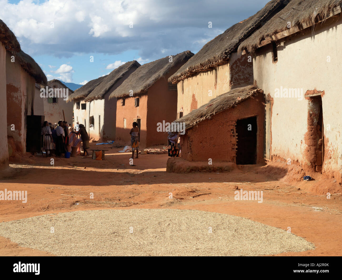 An attractive Betsileo village near Ambalavao, Madagascar Stock Photo ...